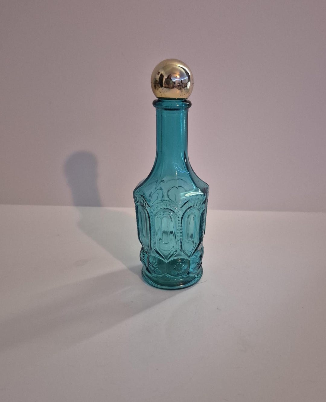Avon Colonial Blue Moon and Star Mouthwash / Decanter / Bathroom Decor ...