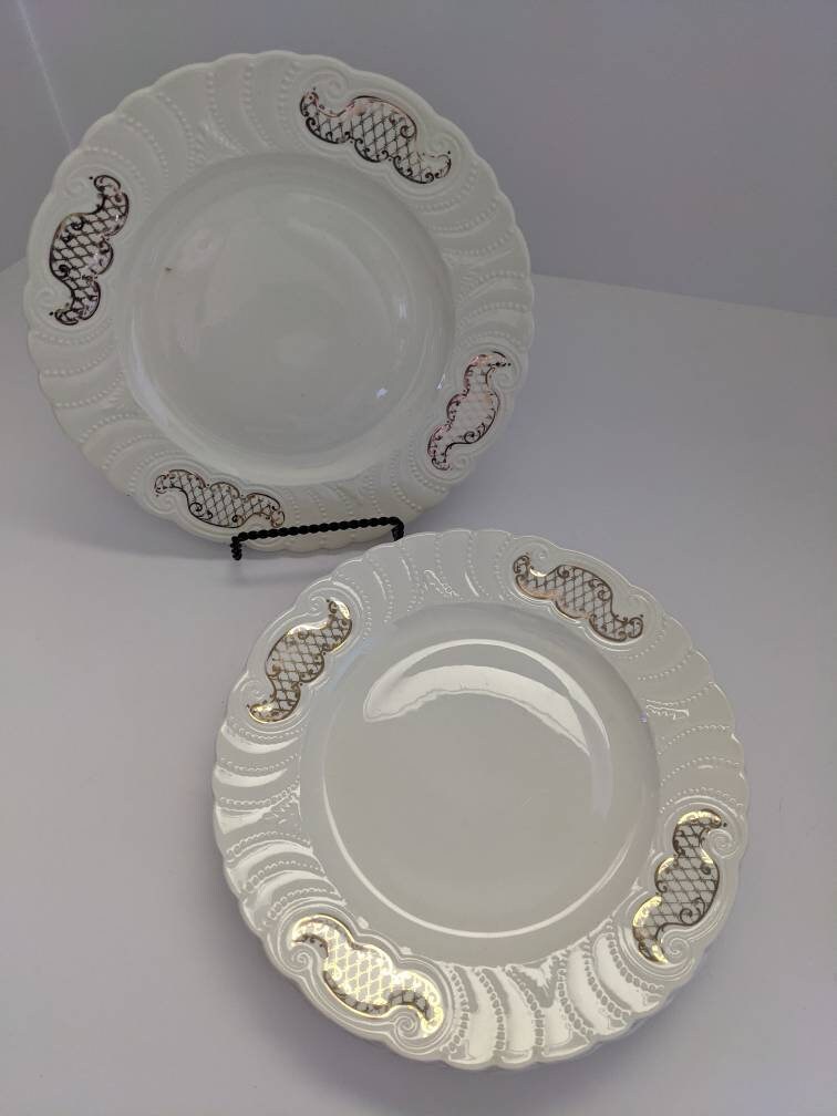 Vintage 1868 Thompson's Old Liverpool Ware Set of 6 Dinner Plates From ...