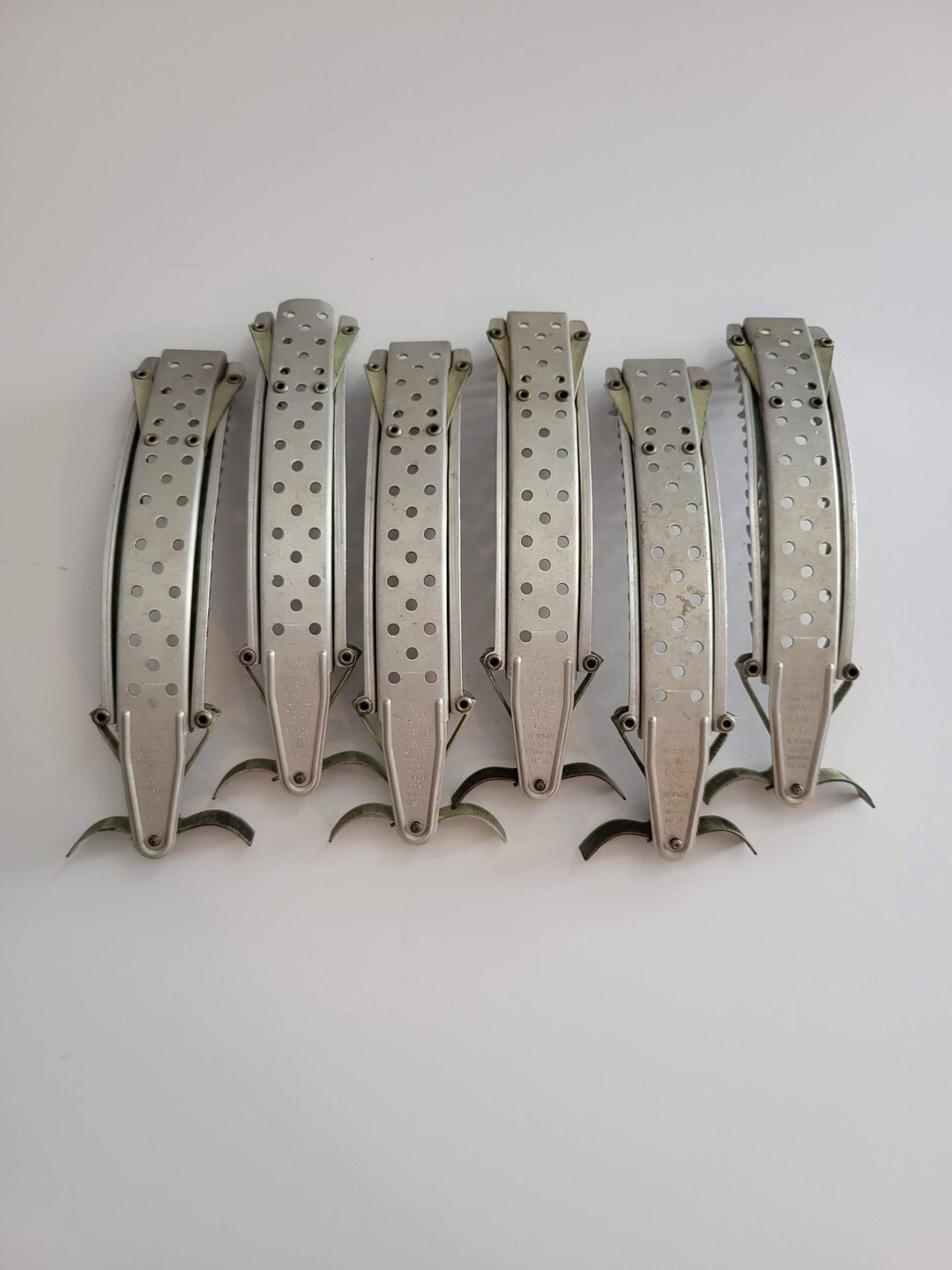Vintage Aluminum Mervin Wave Clips From 1930s for the Flapper Girl ...