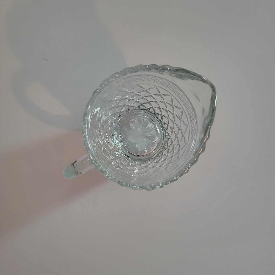 Anchor Hocking Wexford Diamond Pattern Creamer Dish - Etsy