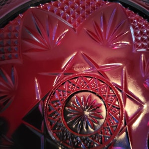 Ruby Red Luminarc Cristal D'arques Glass Dinner Plates / Set of Three ...