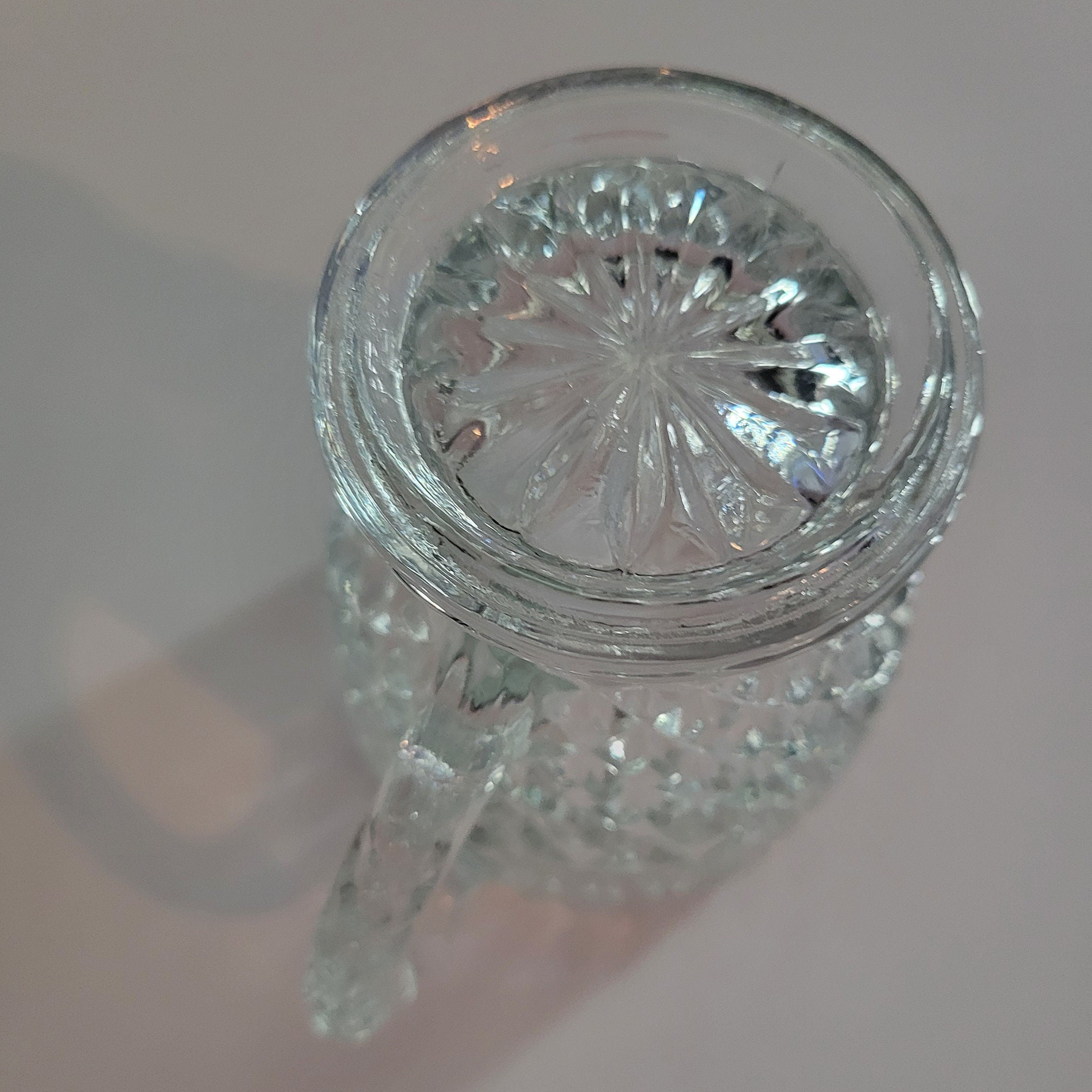 Anchor Hocking Wexford Diamond Pattern Creamer Dish - Etsy