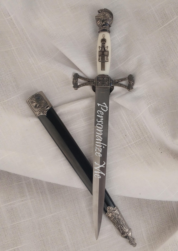 Personalized Templar Knight Dagger With Free Engraving | Etsy
