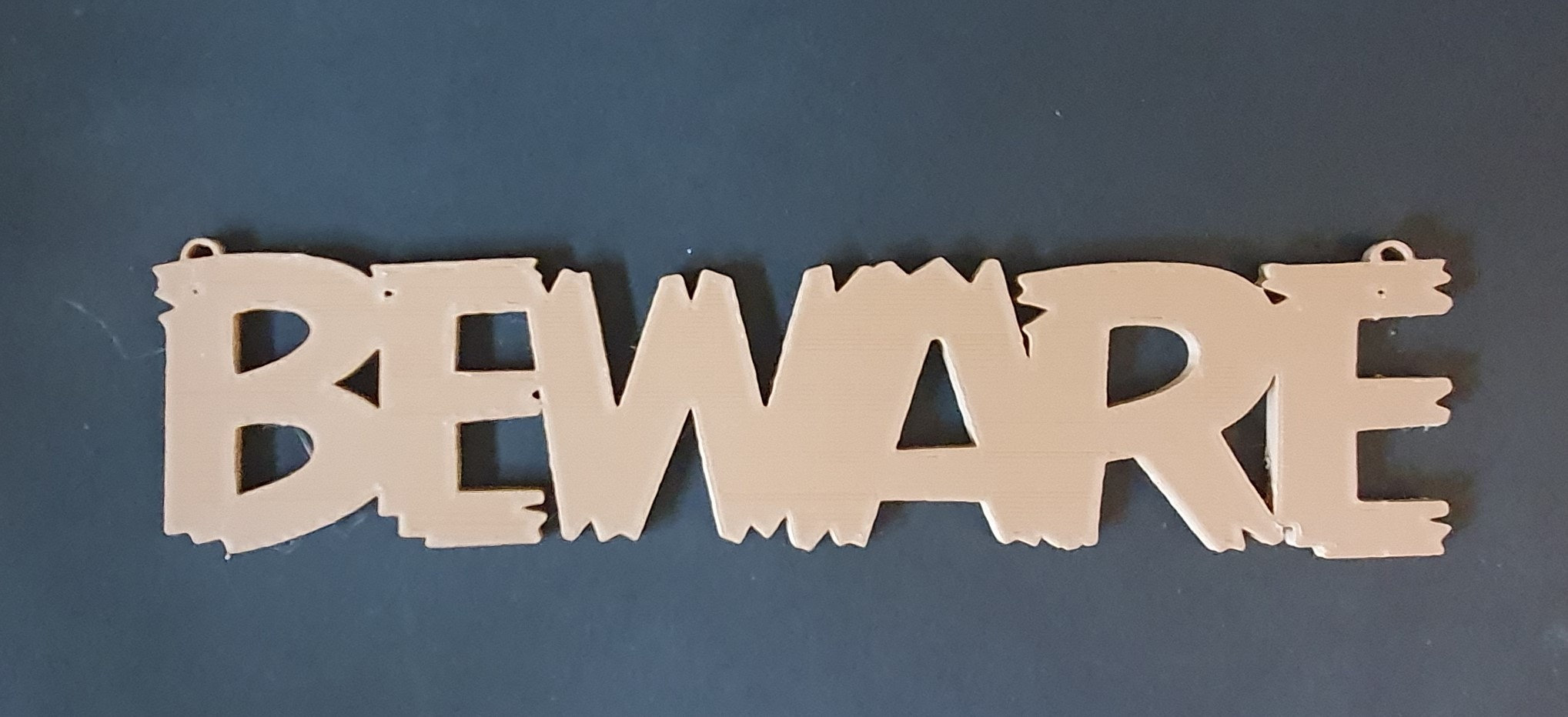 BEWARE Sign. 3D Printed. Assorted. Please Read - Etsy