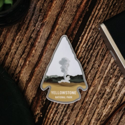 Yellowstone National Park Sticker Wyoming State Souvenir | Etsy