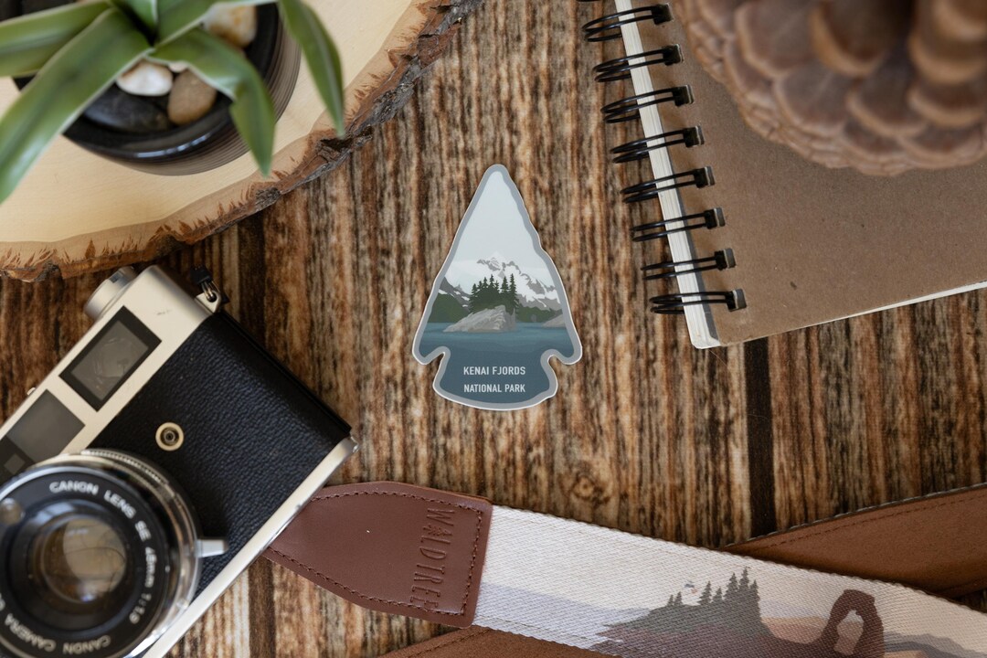 Kenai Fjords National Park Sticker | Alaska Souvenir, Vinyl Die Cut ...