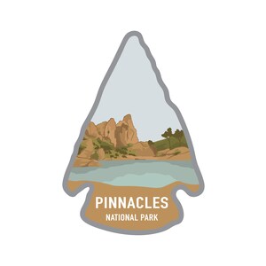 Pinnacles National Park Sticker | California State Souvenir, Arrowhead ...
