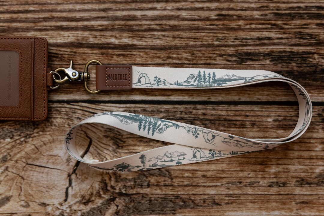 National Park Neck Lanyard | Great for Badge ID Holder, Key Fob, Long ...