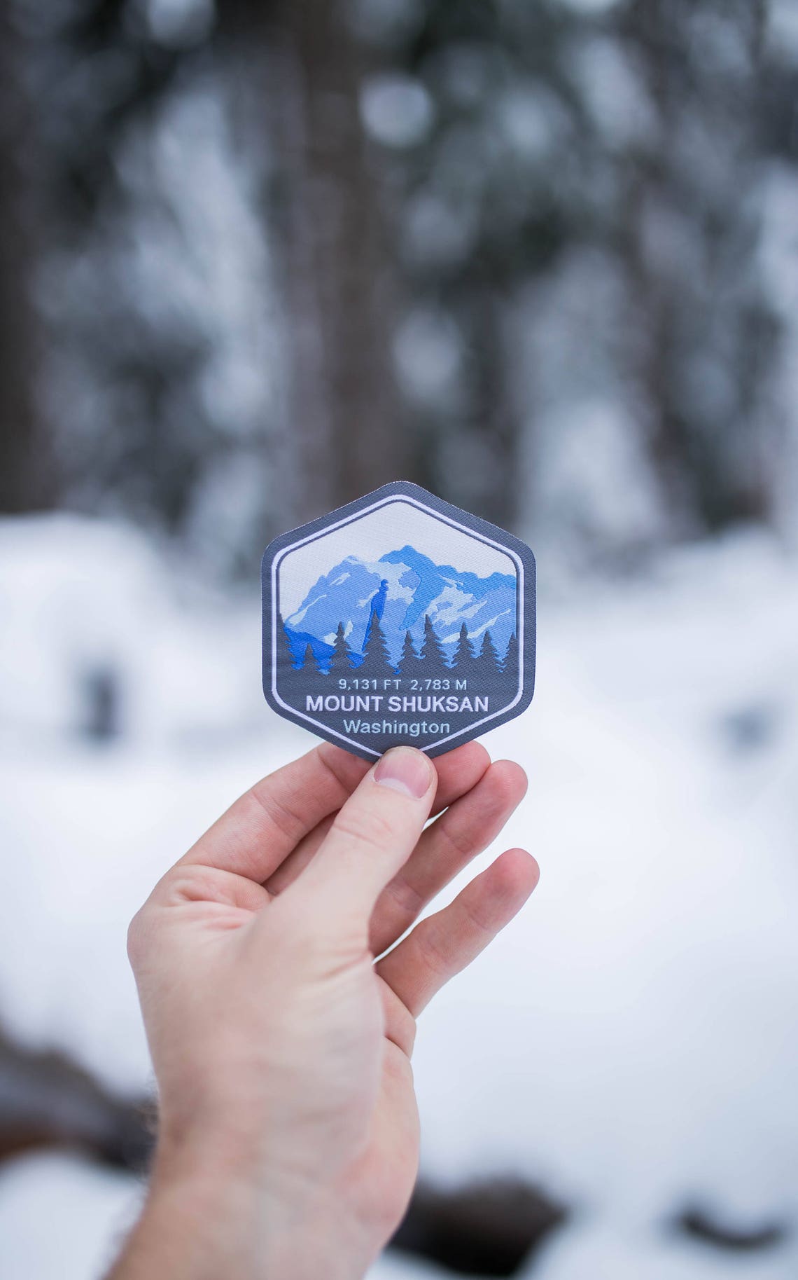 Mount Shuksan Washington Climbing Patch | Souvenir, Woven, Iron-on or ...