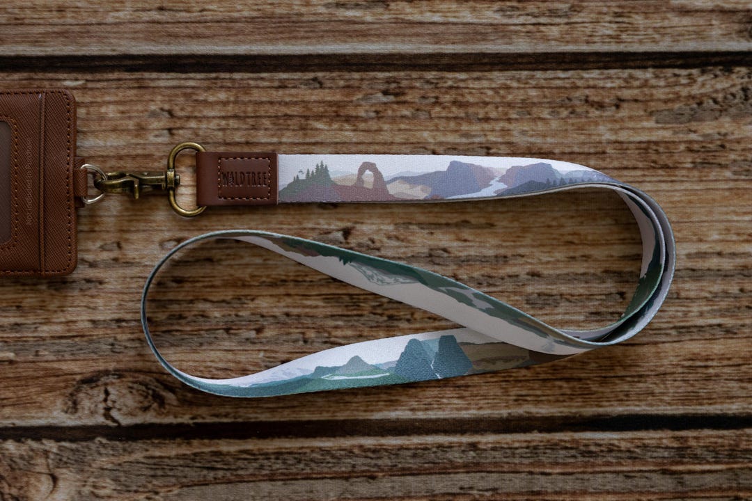 National Park Neck Lanyard in Color | Badge ID Holder, Long Lanyard ...