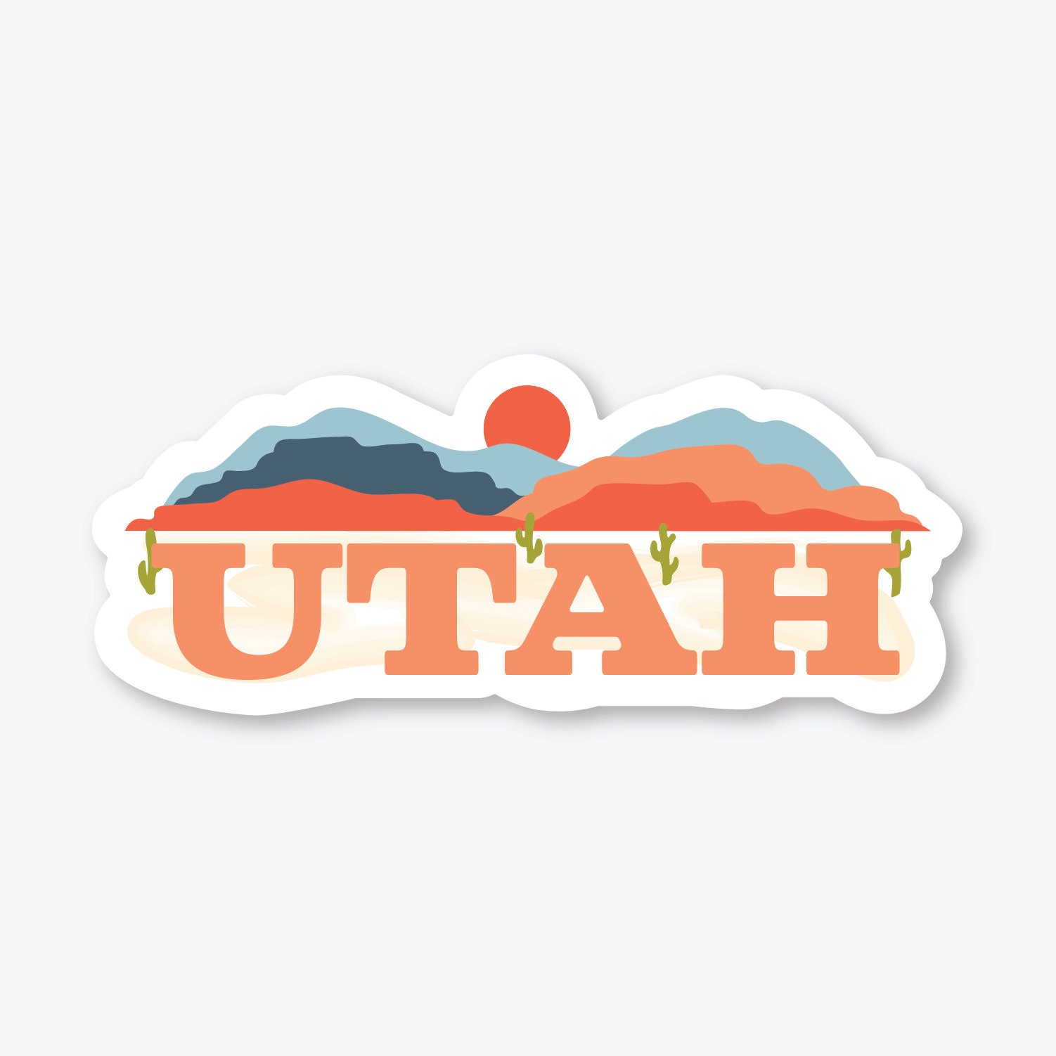 Utah Travel Sticker UT State Souvenir Vinyl Die Cut Decal - Etsy