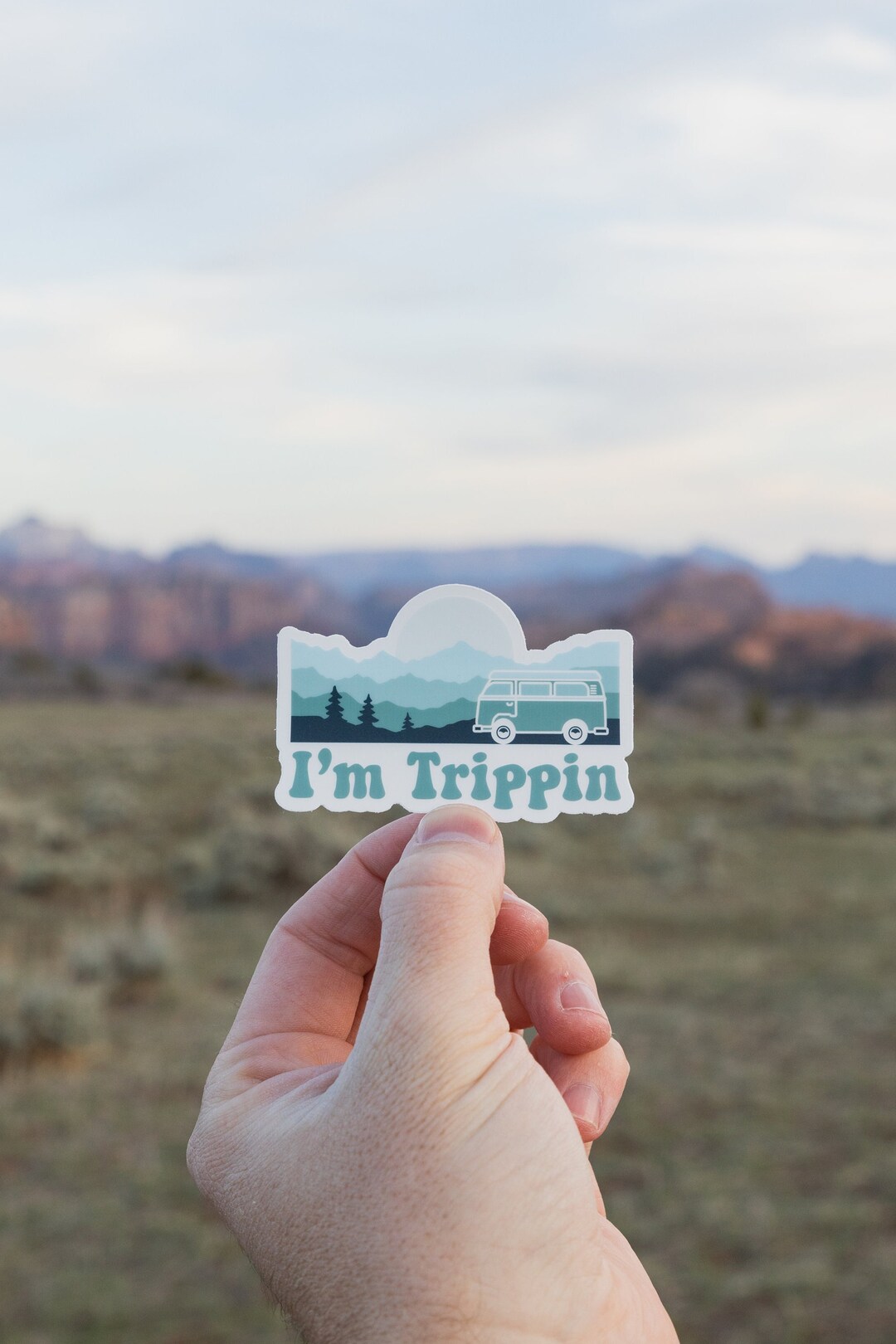 I'm Trippin (mountain) Sticker | 70s Retro Style | Vintage BUS ...