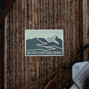 Never Stop Exploring Sticker | Laptop Vinyl Decal | Car Decal ...