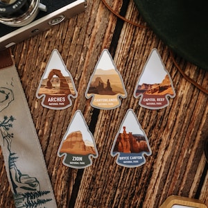 Utah National Park Sticker Pack | Utah Stickers | National Park Vinyl ...