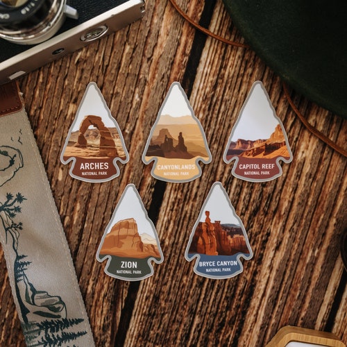 Utah National Park Sticker Pack Utah Stickers National - Etsy