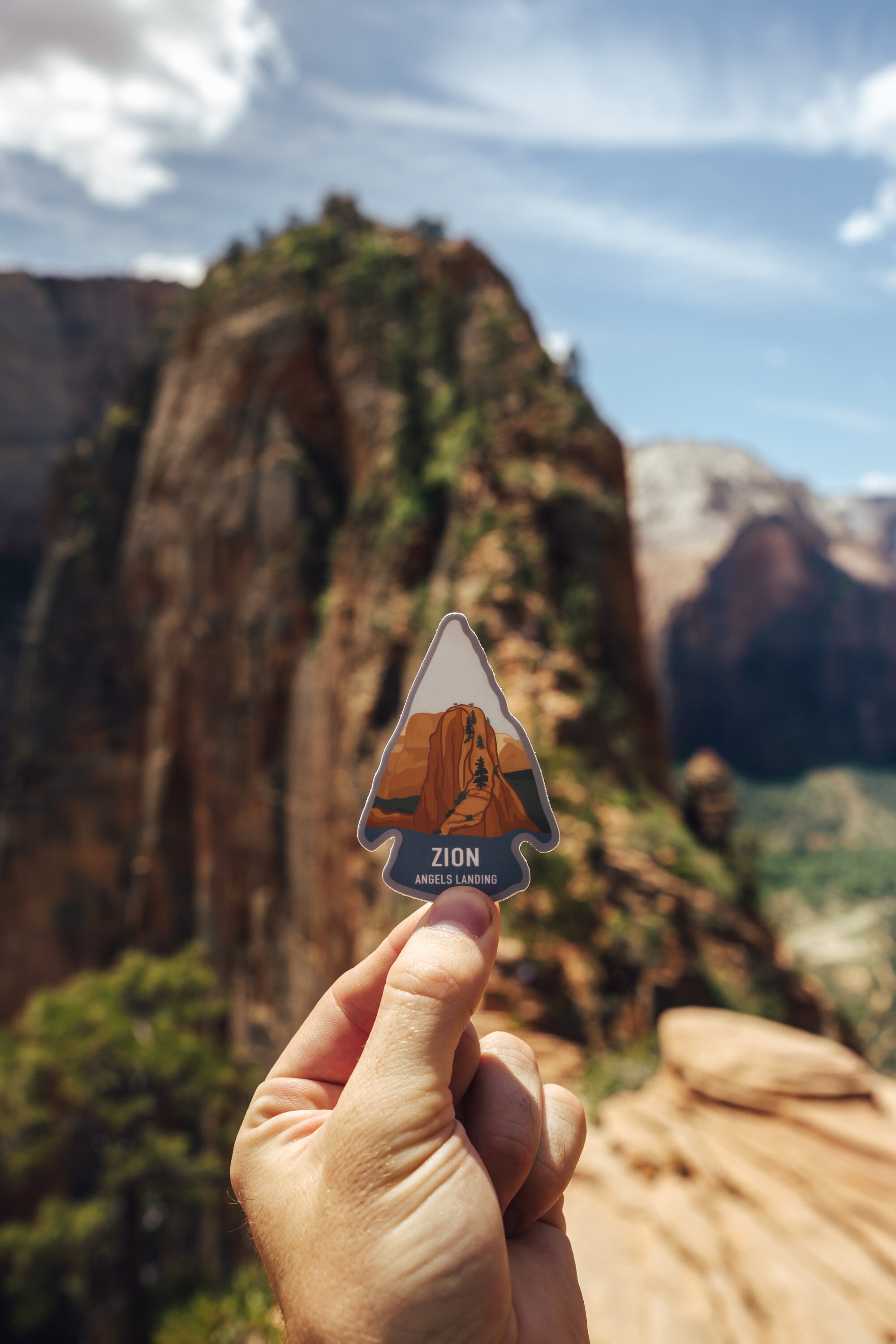 Angels Landing Zion National Park Sticker Utah State | Etsy
