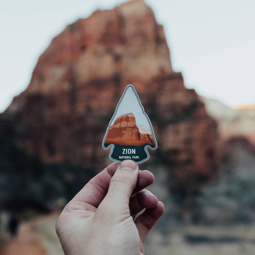 Angels Landing Zion National Park Sticker Utah State - Etsy
