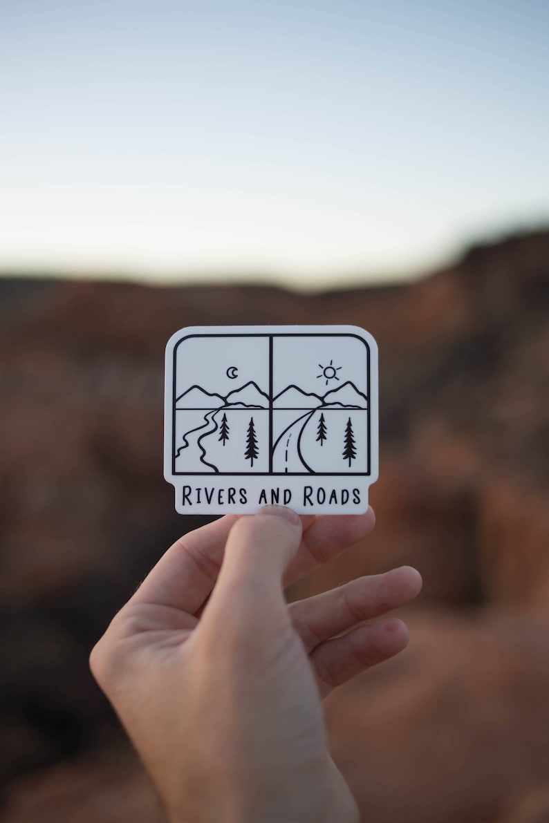 Rivers and Roads Sticker | Fun & Happy Travel Sticker, Adventure ...
