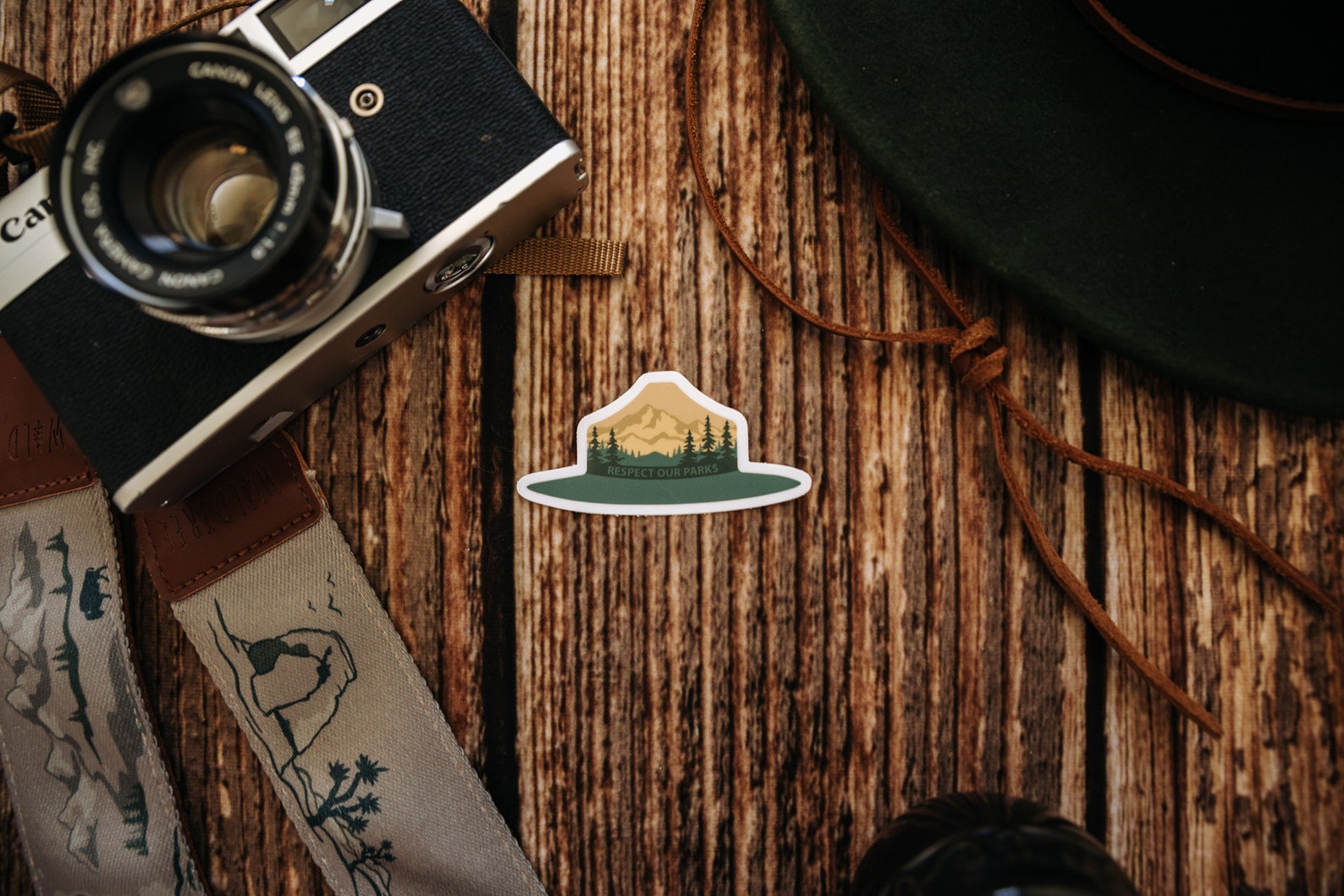 Park Ranger Hat Sticker National Park Sticker Travel - Etsy