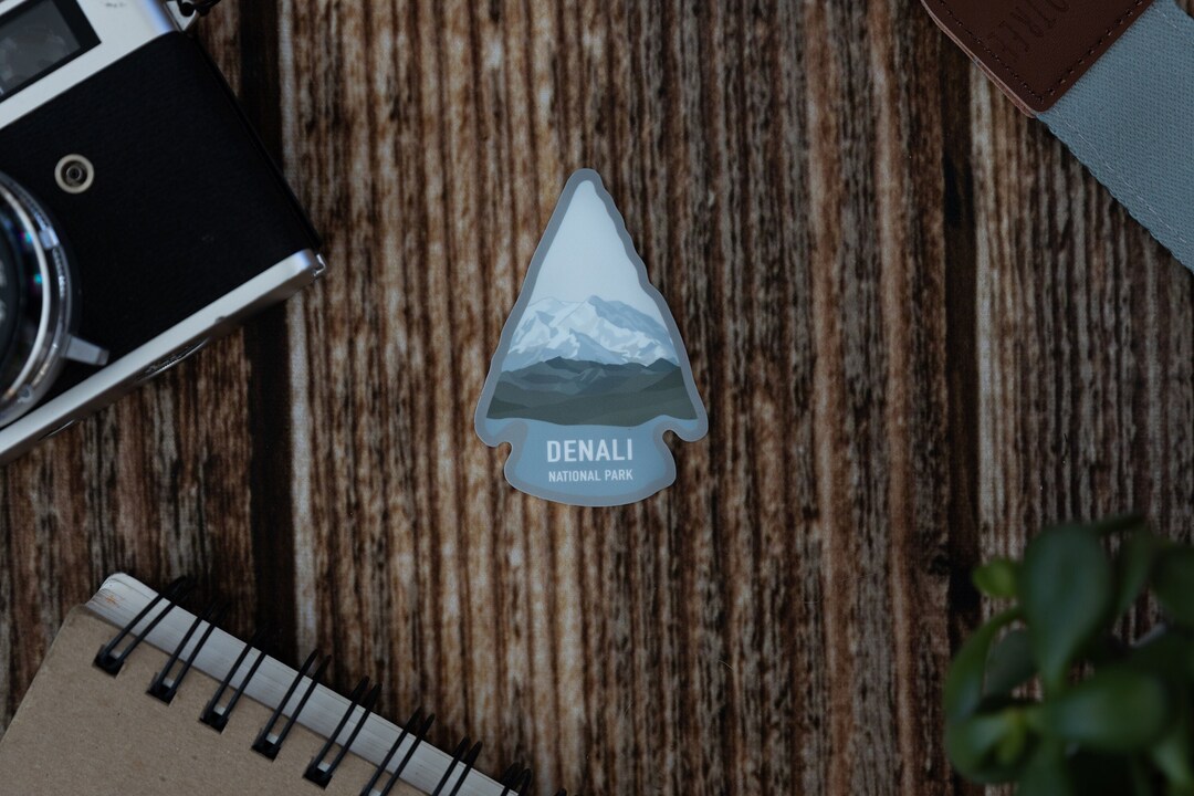 Denali National Park Sticker | Alaska Souvenir, Vinyl Die Cut, Decal ...