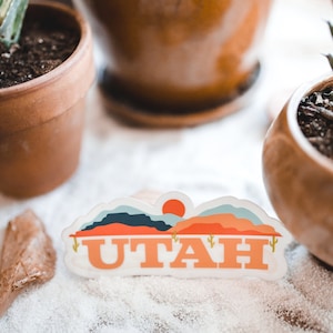 Utah Travel Sticker | UT State Souvenir, Vinyl Die Cut, Decal, Durable ...