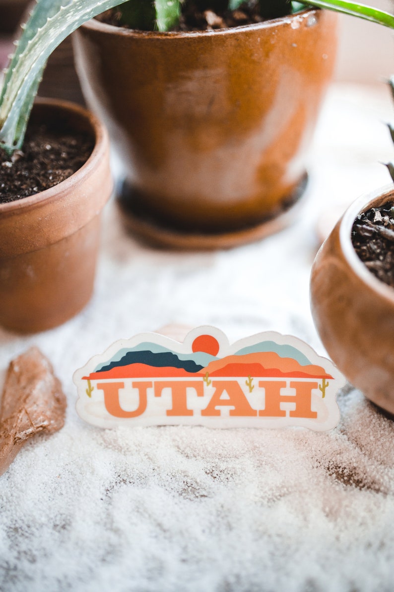 Utah Travel Sticker UT State Souvenir Vinyl Die Cut Decal - Etsy