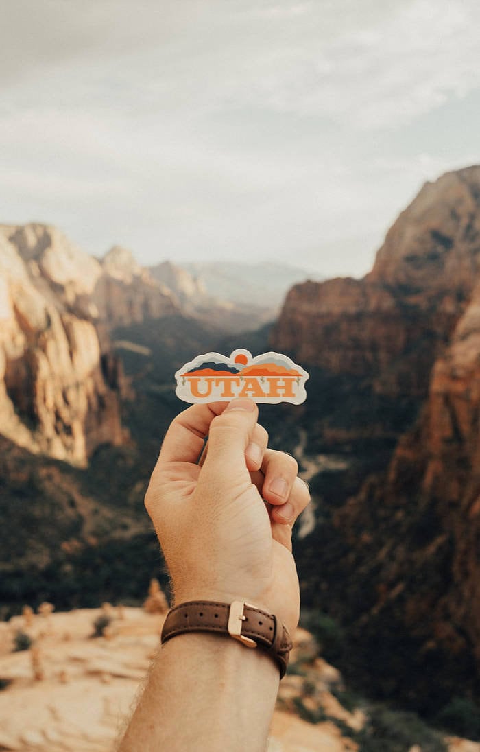 Utah Travel Sticker | UT State Souvenir, Vinyl Die Cut, Decal, Durable ...