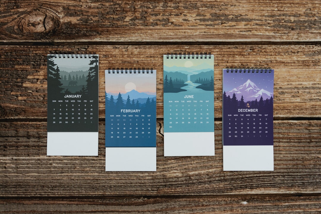2024 Calendar Desk Size 4 X 6 Illustrated Landscapes Desk Decor 2024 Calendar Desk Size 4 X 6 Illustrated Landscapes Desk Decor