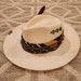 Custom Wool Fedora With Flair- Triple Triangle Cream - Etsy