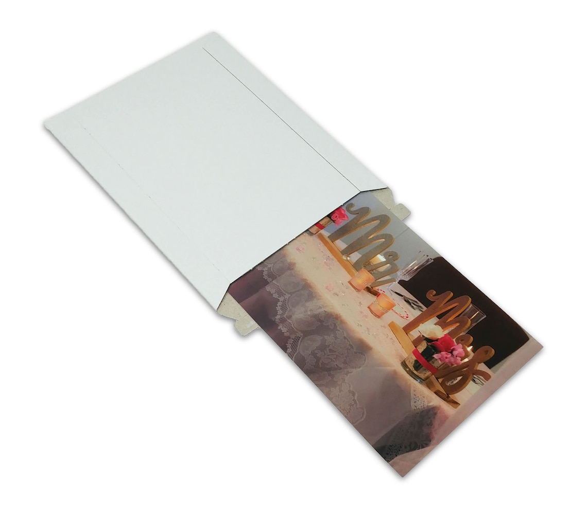 10 Pack 6x8 Stay Flat Mailers Quality White Rigid - Etsy