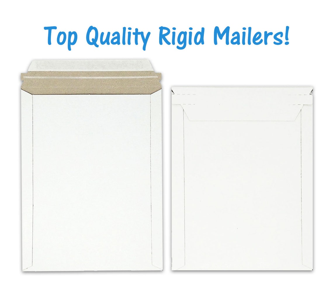 5 Pack 9x11.5 Stay Flat Mailers Quality White Rigid - Etsy