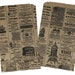 100 Pack 6x9 Newsprint Paper Bags, Vintage, Rustic Kraft Party Favor ...