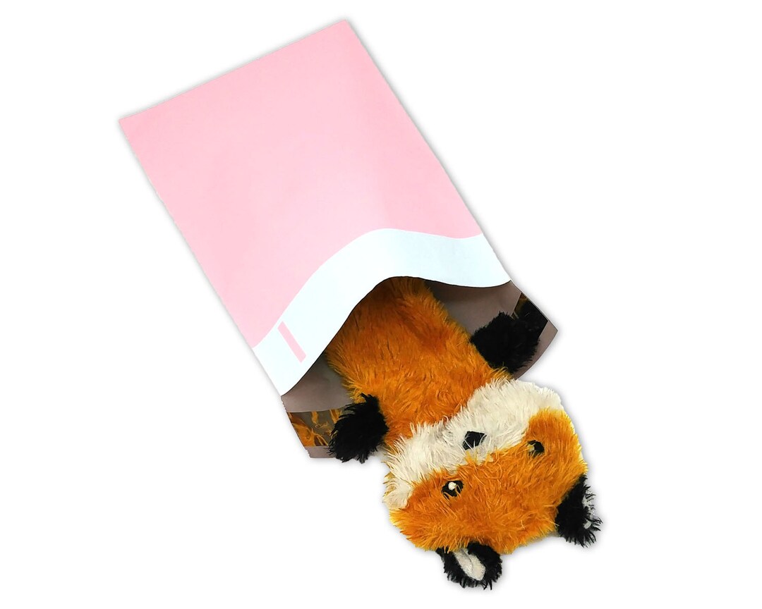 200 Pack 6x9 Pastel Pink Flat Poly Mailers, Self Sealing Adhesive ...
