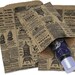 100 Pack 6x9 Newsprint Paper Bags, Vintage, Rustic Kraft Party Favor ...
