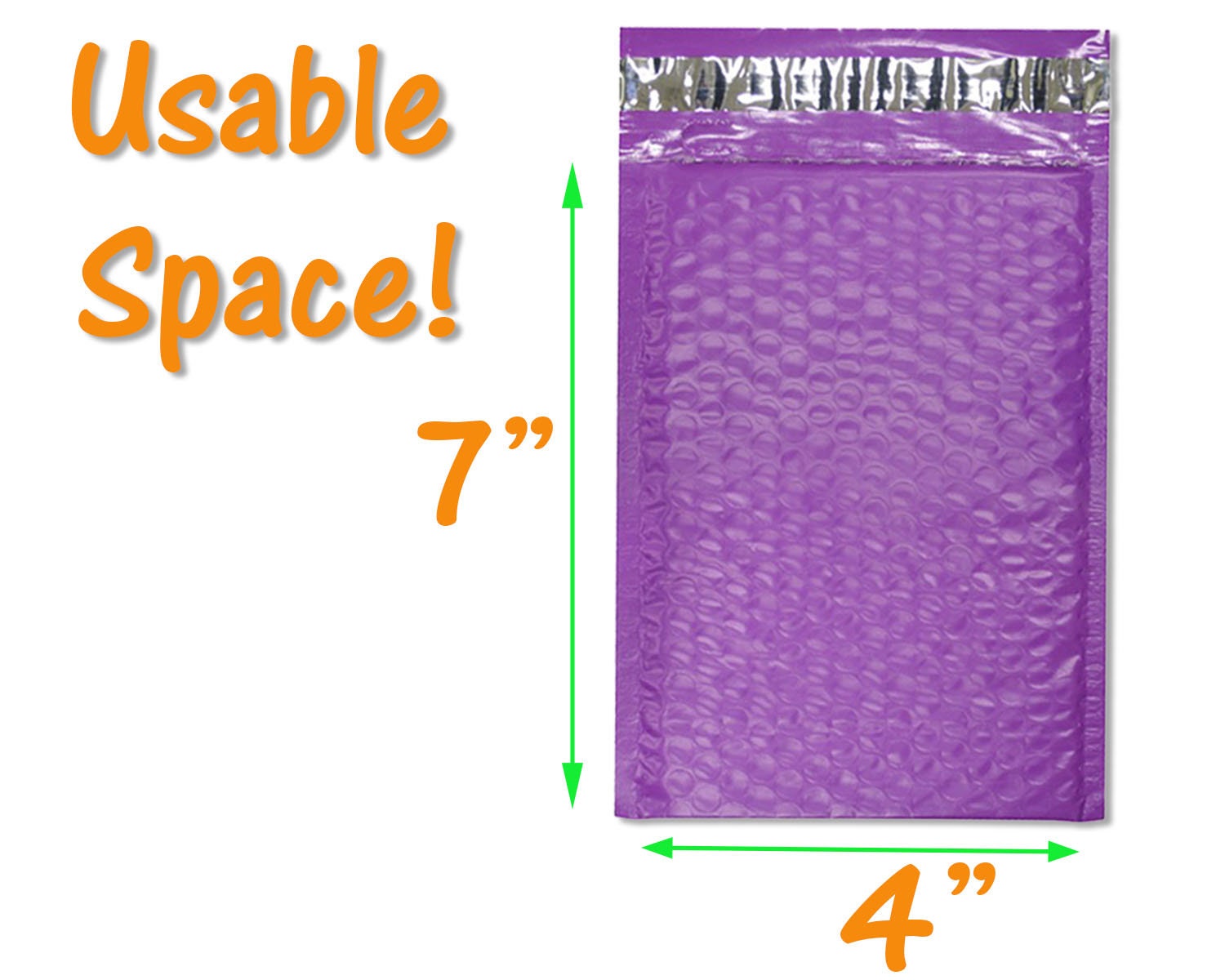 100 Pack Pink Purple & Teal 4x8 Poly Bubble Mailers Fun | Etsy