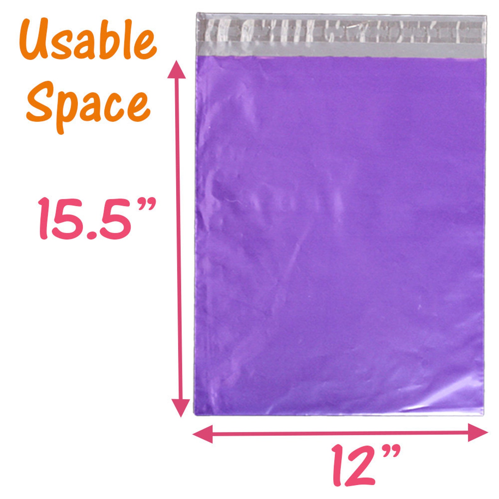 10 Pack 12x15.5 Poly Mailers Pink Purple & Teal Self Sealing | Etsy