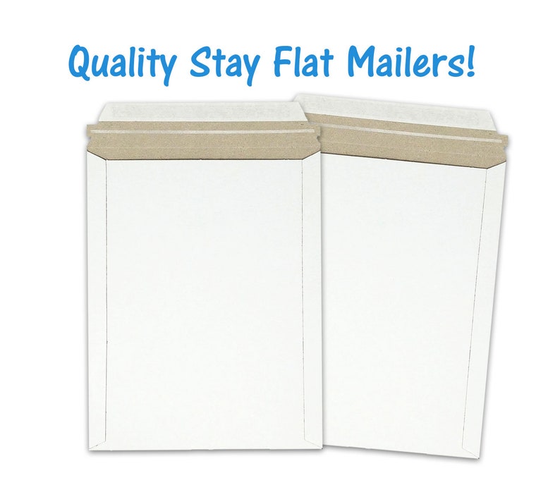 25 Pack 6x8 Stay Flat Photo Mailers Quality White Rigid - Etsy