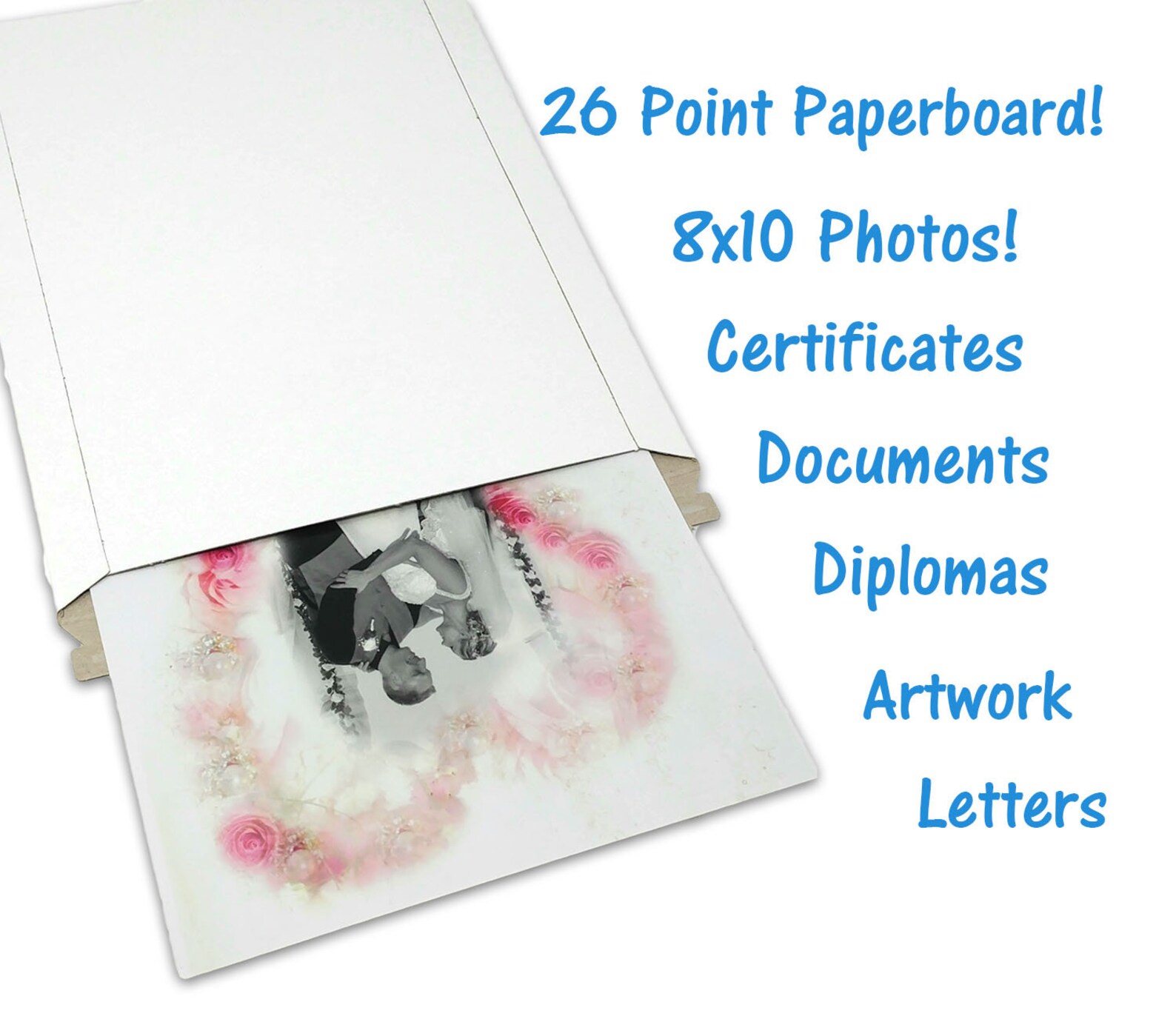 5 Pack 9x11.5 Stay Flat Mailers Quality White Rigid - Etsy