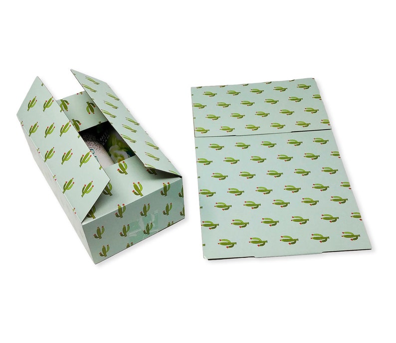 12 Pack 10x6x4 Mint Cactus Designer Boxes Recyclable - Etsy
