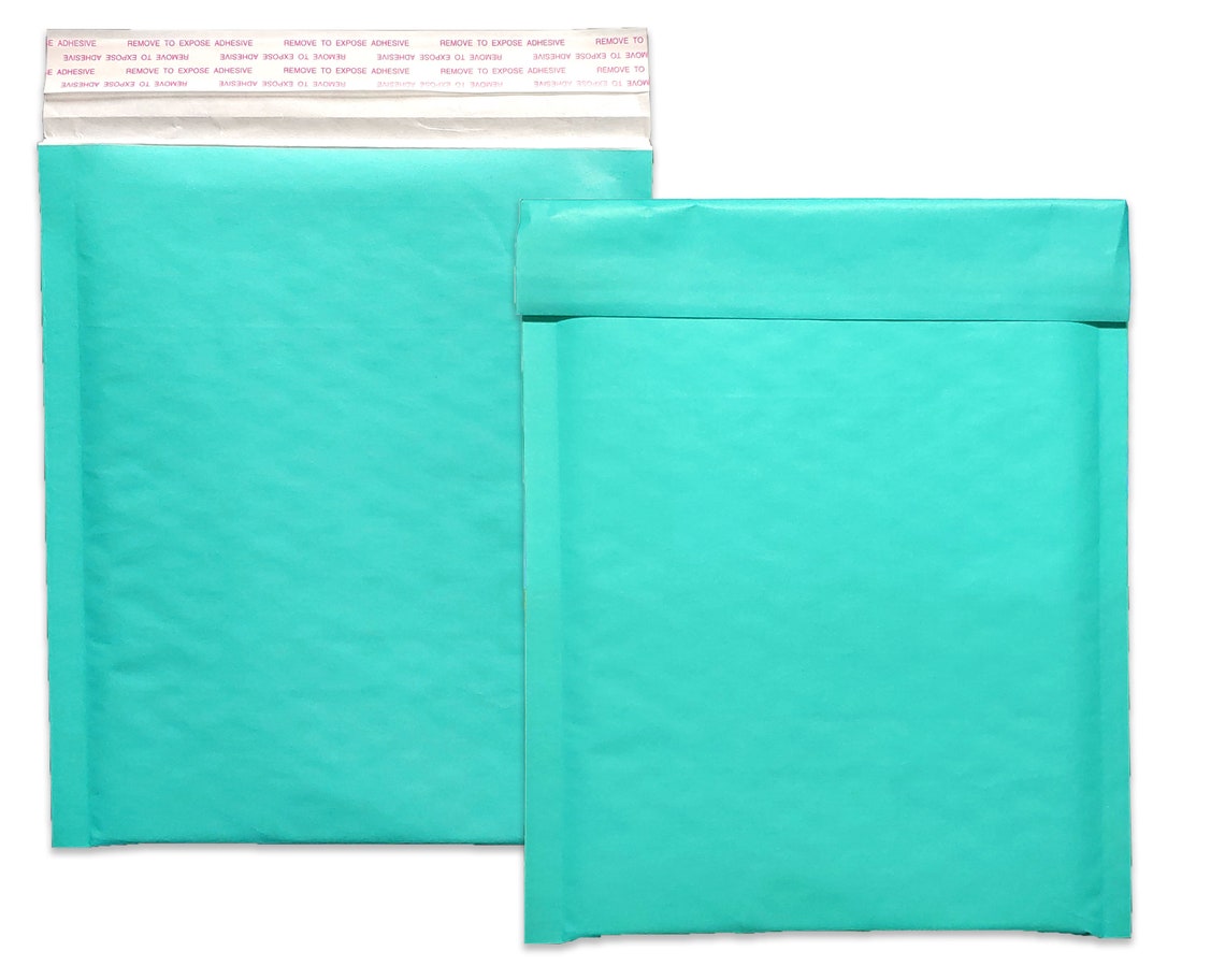6x10 Aqua Teal Kraft Bubble Mailers Colorful Unique Quality | Etsy