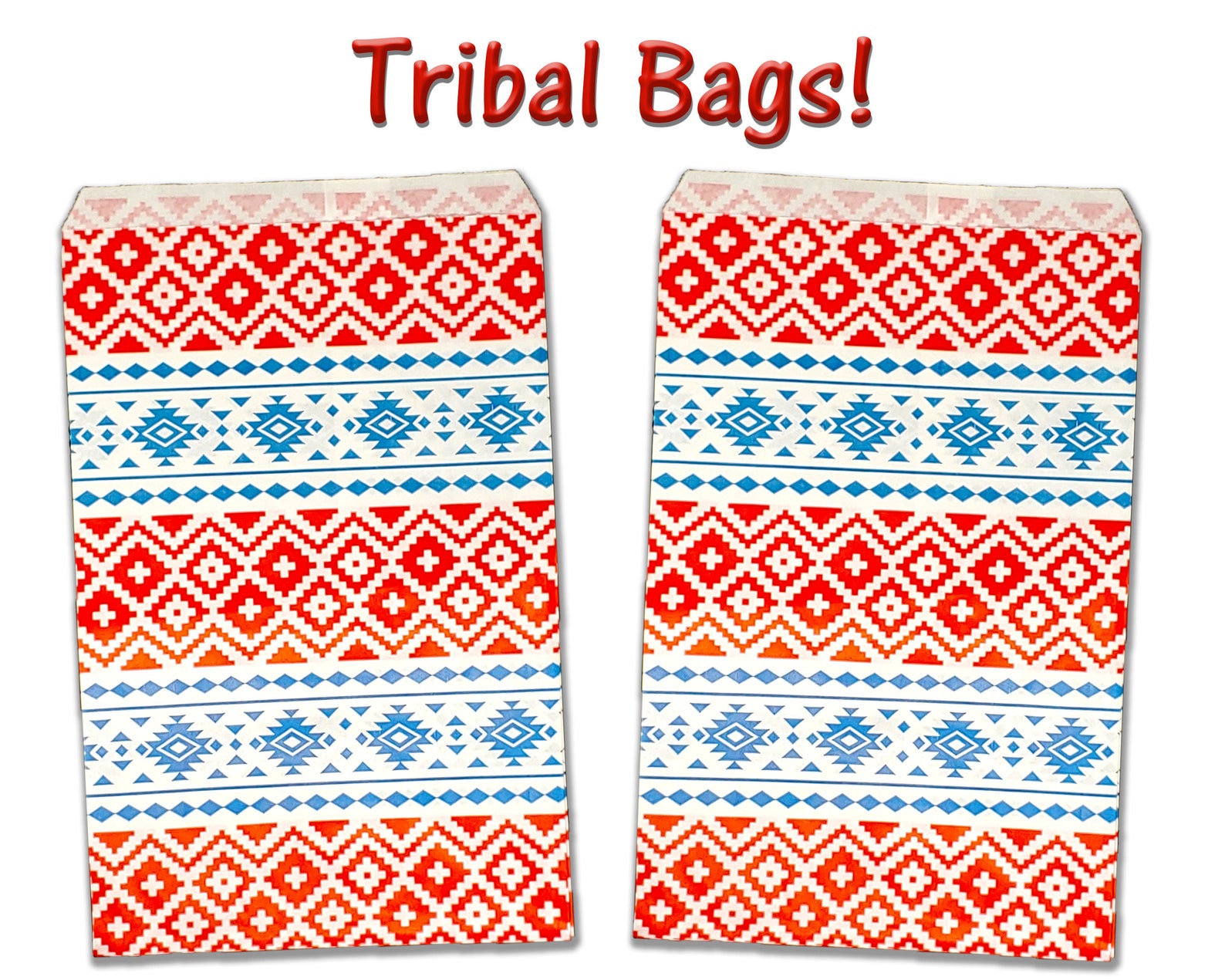 25 50 100 200 Pack 6x9 Paper Bags Tribal Chevron Leopard | Etsy