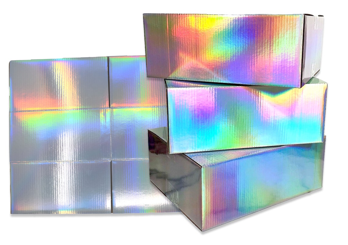 10x8x4 Hologram Designer Boxes Recyclable Reusable - Etsy