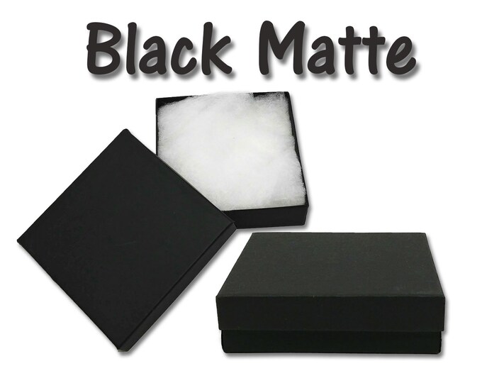 100 Pack Matte Black Boxes 3.5 X 3.5 X 1 In // ECONOMY SIZE // - Etsy