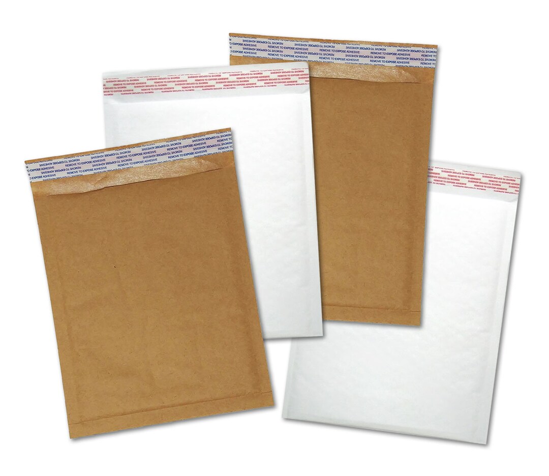 10 Pack Brown & White Kraft 6x10" Bubble Mailers! Eco Freindly ...
