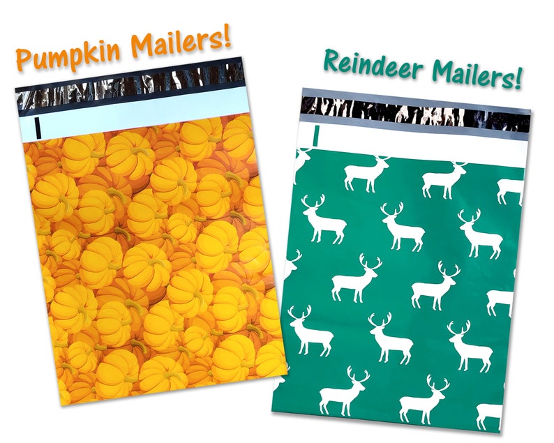Fall Winter Collection Theme Poly Mailers 10x13 Combo - Etsy
