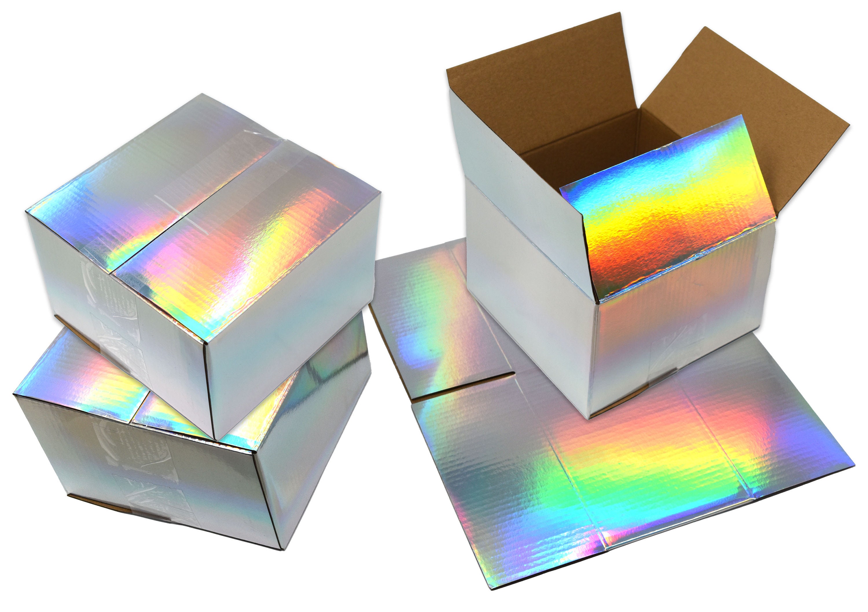 6x6x4 Hologram Designer Boxes Recyclable Reusable | Etsy