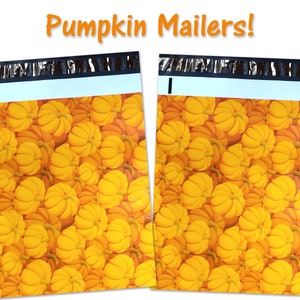 Fall Winter Collection Theme Poly Mailers 10x13" Combo, Pumpkin, Candy ...