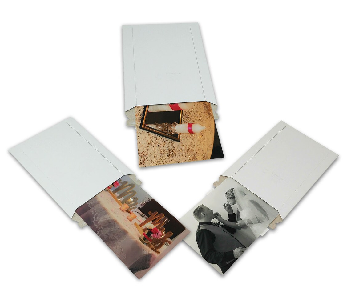 10 Pack 6x8 Stay Flat Mailers Quality White Rigid - Etsy