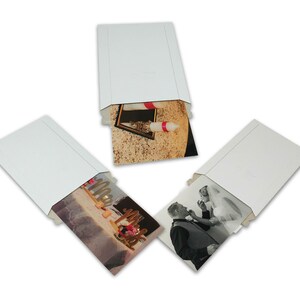 10 Pack 6x8" Stay Flat Mailers, Quality White Rigid Mailers, 5x7 Photo ...