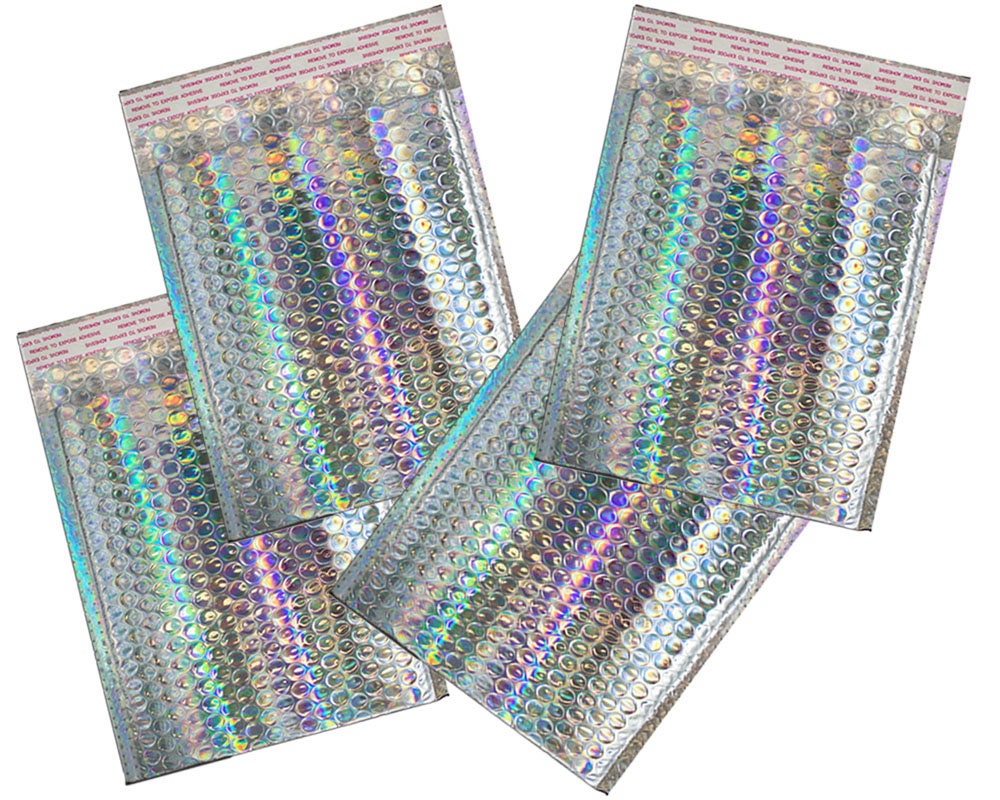 10 pack 5x 9 Holographic Metallic Bubble Mailers | Etsy